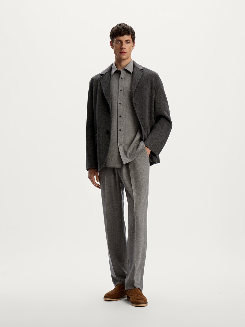 Брюки из шерсти Drago (Пепельный) купить в интернет-магазине 12 STOREEZ ...