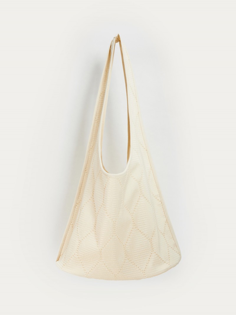 Сумка из текстиля (Кремовый) купить в интернет-магазине 12 STOREEZ ...